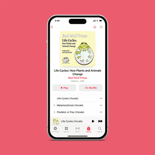 Musical Play: “Life Cycles” – Bad Wolf Press